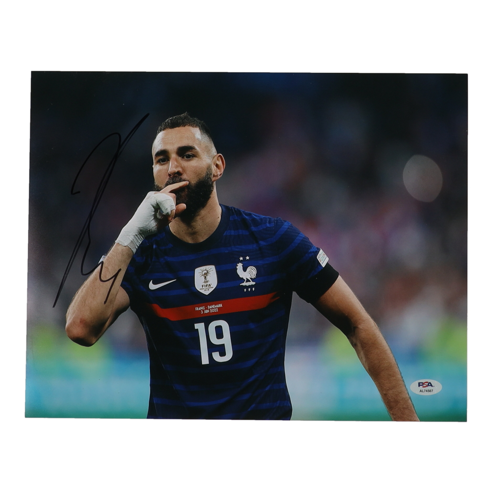 Karim Benzema Signed Team France 11x14 Photo (PSA) | Pristine Auction