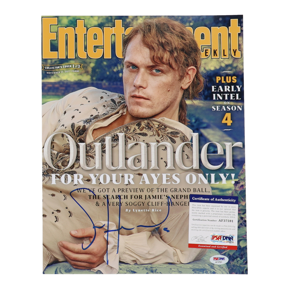 Sam Heughan Signed "Outlander" 11x14 Magazine Cover Photo (PSA ...