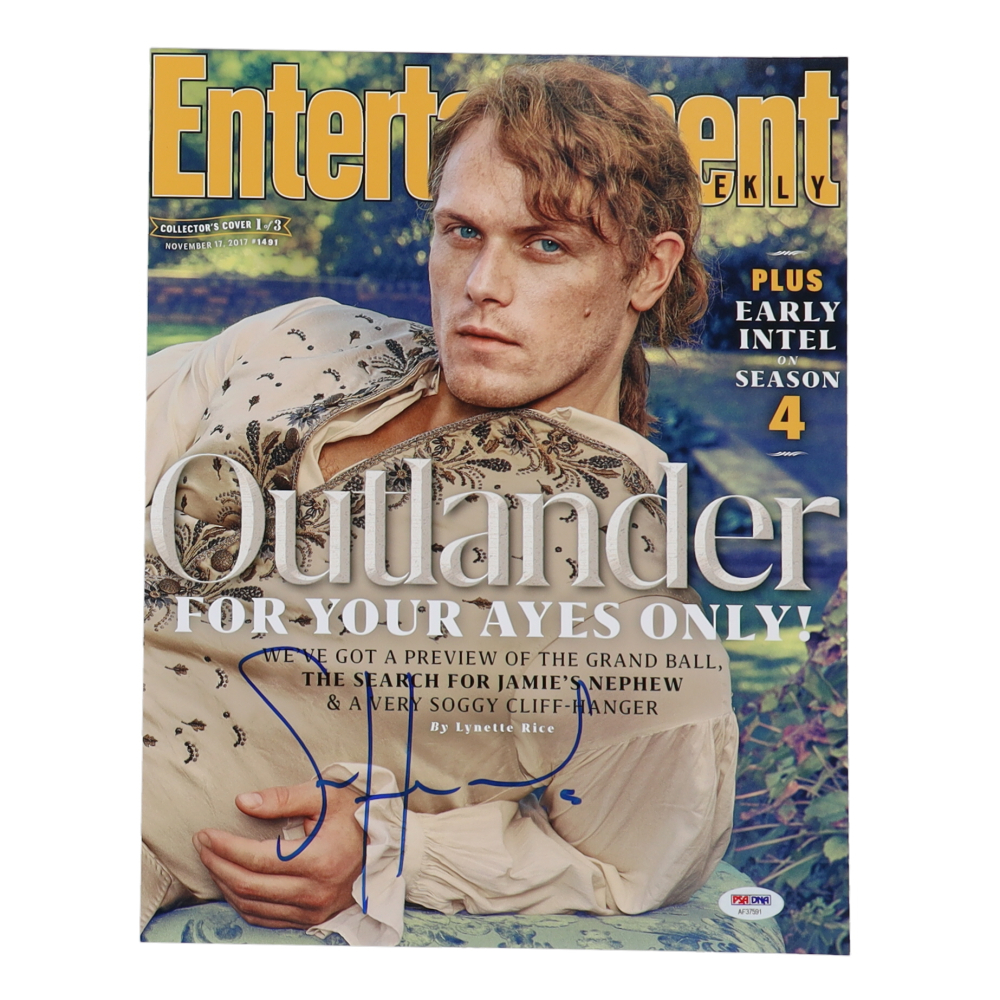Sam Heughan Signed "Outlander" 11x14 Magazine Cover Photo (PSA ...