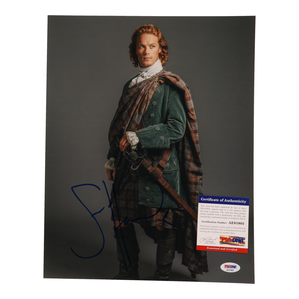 Sam Heughan Signed "Outlander" 11x14 Magazine Cover Photo (PSA ...