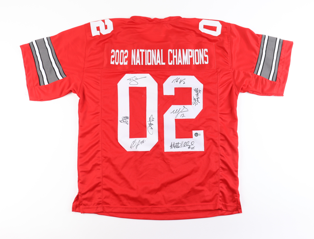 "2002 National Champions" Jersey Signed by (8) with Branden Joe, Donnie ...