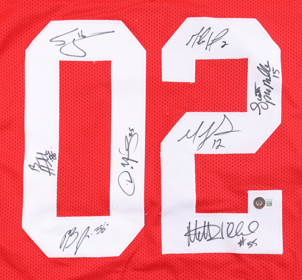 "2002 National Champions" Jersey Signed by (8) with Branden Joe, Donnie ...