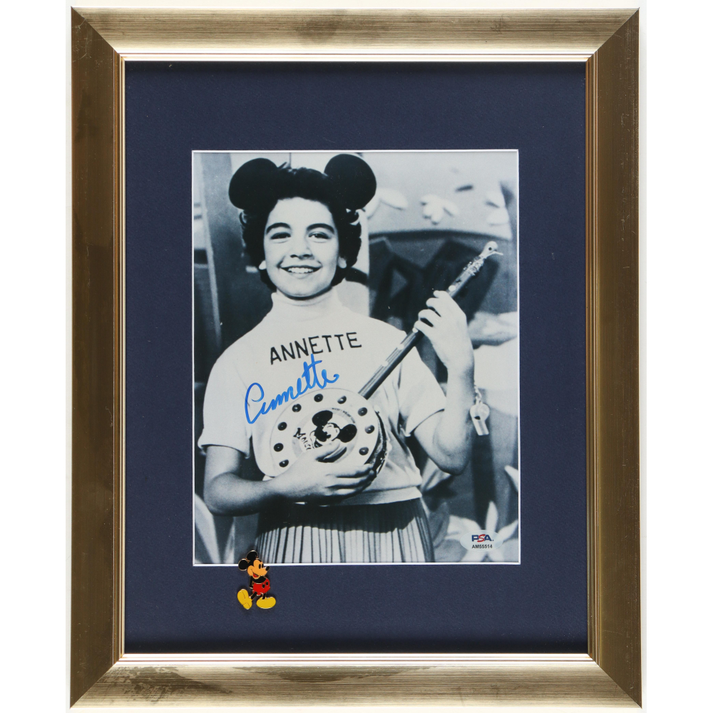 Annette Funicello Signed Custom Framed Photo Display (PSA & Beckett ...