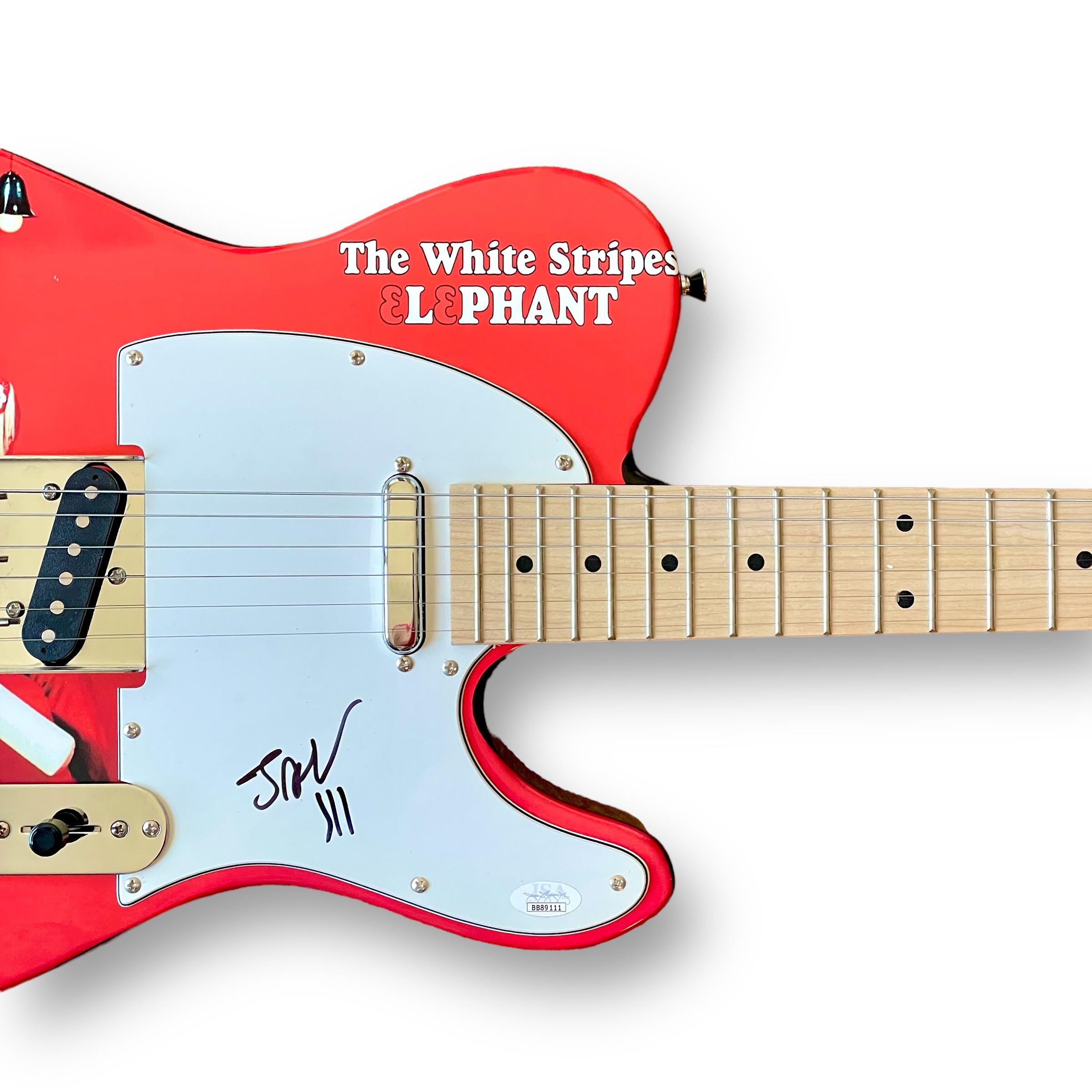 Jack White Signed The White Stripes "Elephant" Telecaster Style Guitar ...