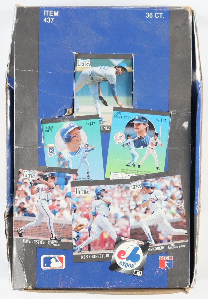 1991 Fleer Ultra Baseball Wax Box With (36) Packs | Pristine Auction