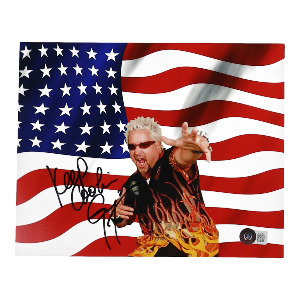 Guy Fieri Signed 8x10 Photo Inscribed "Keep Cookin" (Beckett ...