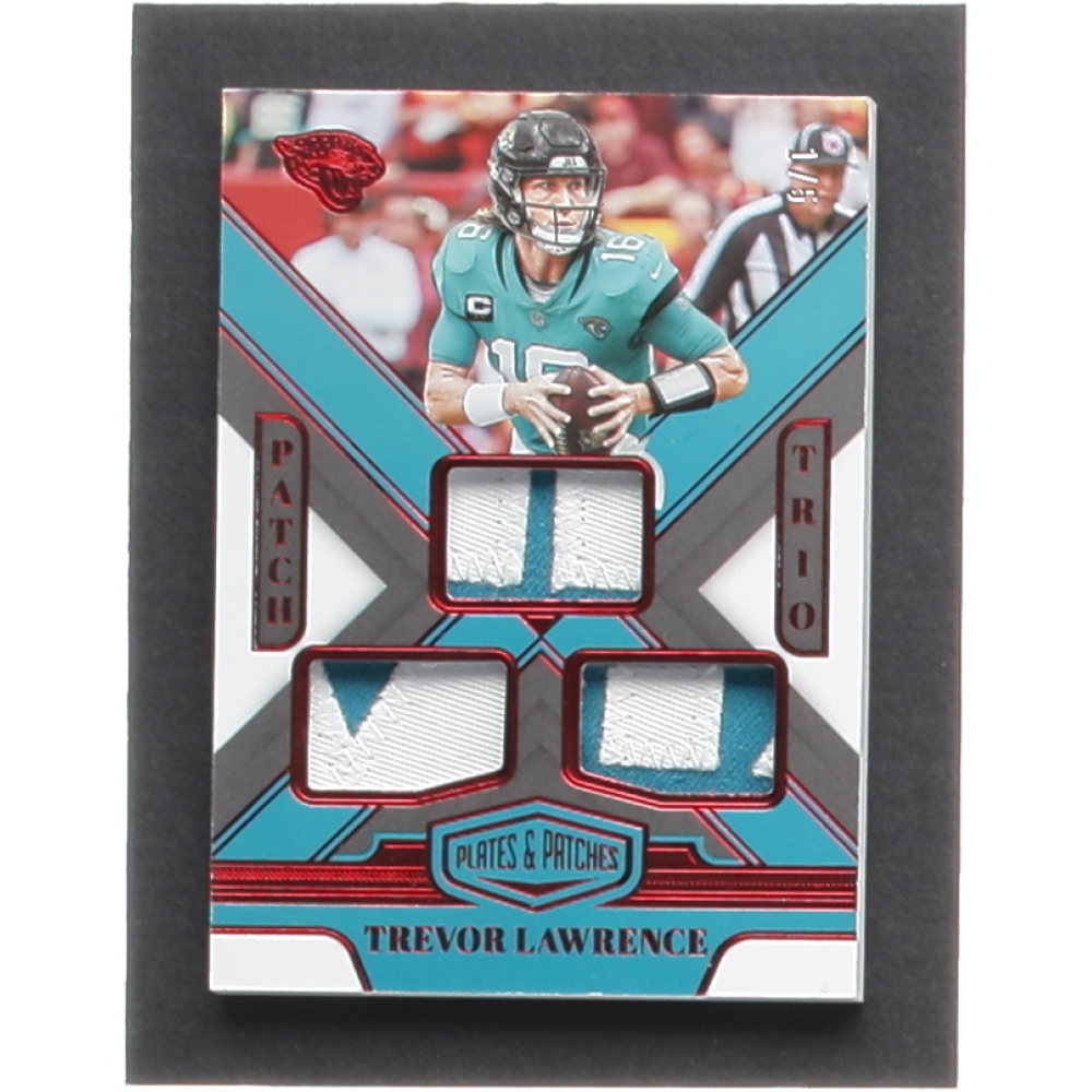 Trevor Lawrence 2023 Panini Plates and Patches Patches Trio Red #2 #1/5 ...