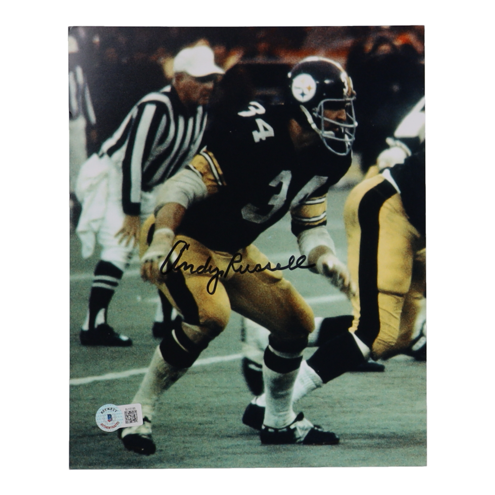 Andy Russell Signed Steelers 8x10 Photo (Beckett) | Pristine Auction