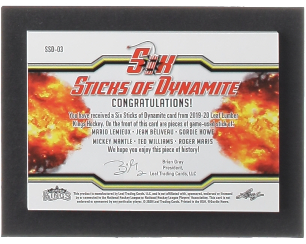 Mario Lemieux / Gordie Howe / Ted Williams / Jean Beliveau / Mickey ...