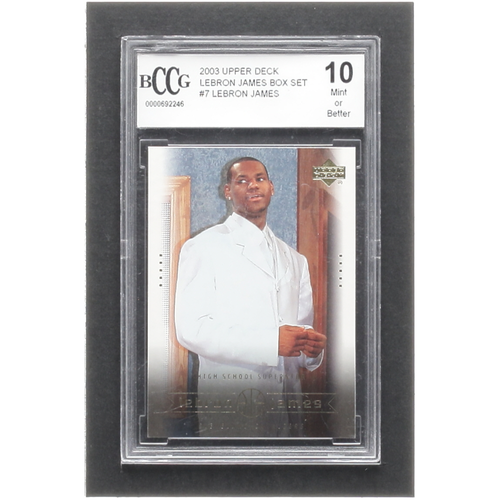 LeBron James 2003 Upper Deck LeBron James Box Set #7 RC / High School ...