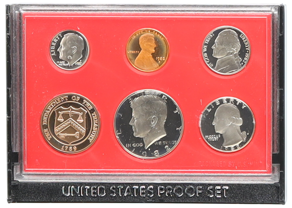 1982-S United States Mint Proof Set with (6) Coins | Pristine Auction