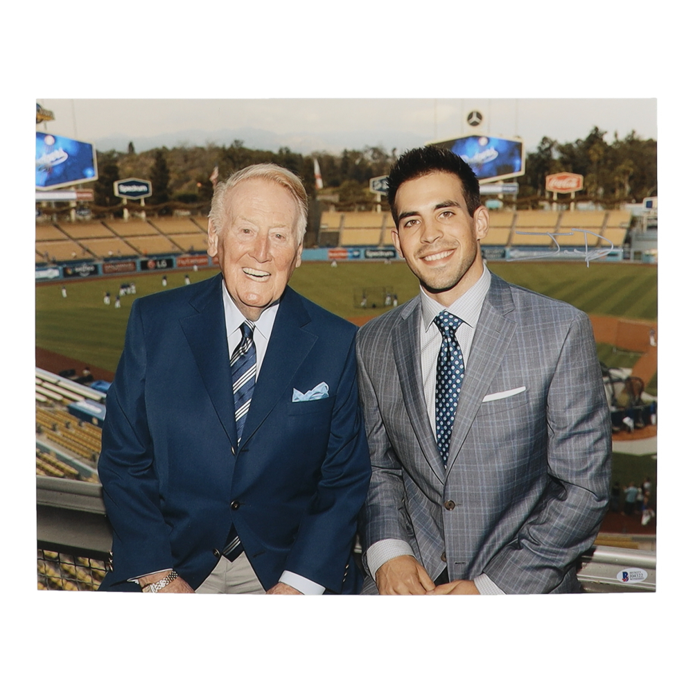 Joe Davis Signed Dodgers 16x20 Photo (Beckett) | Pristine Auction