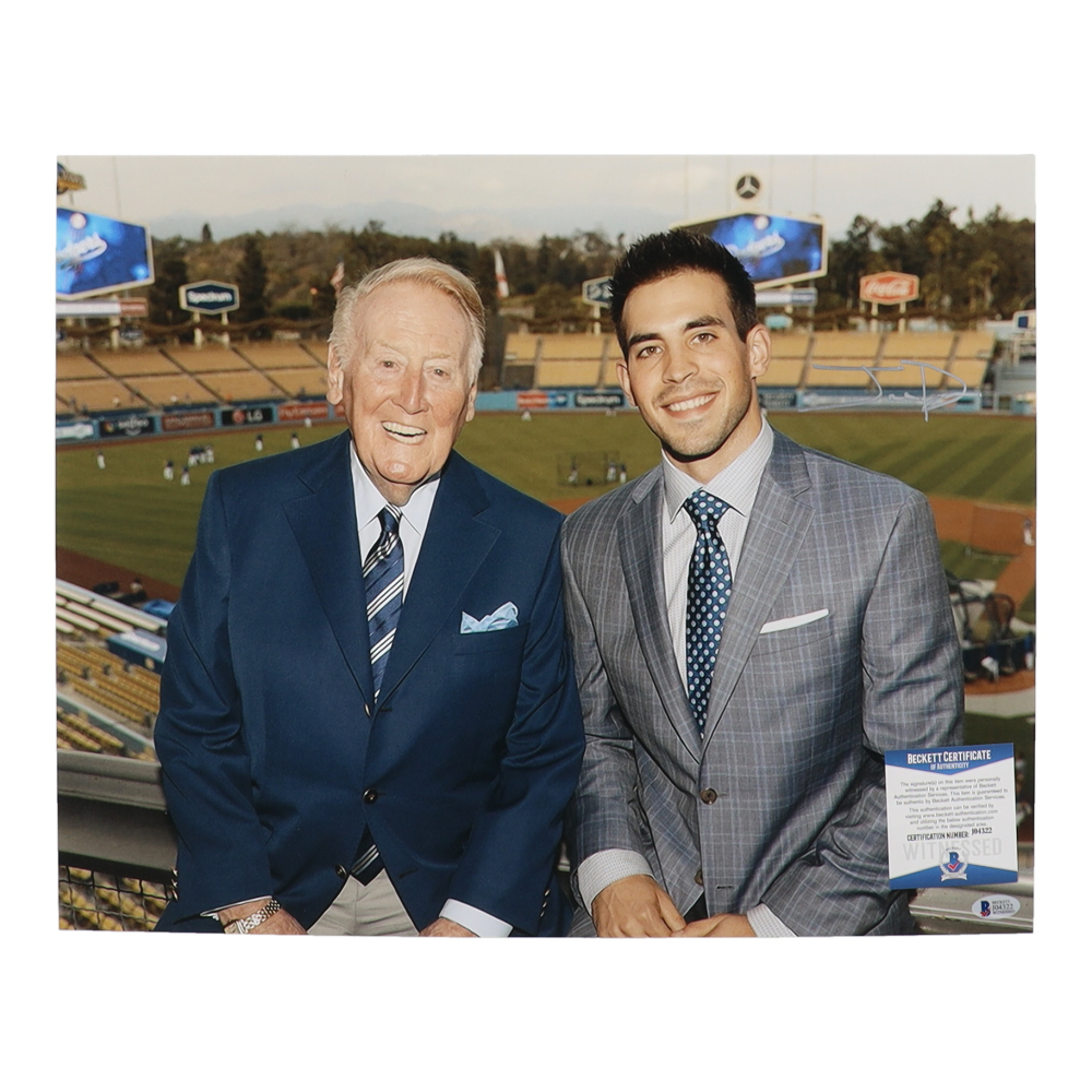 Joe Davis Signed Dodgers 16x20 Photo (Beckett) | Pristine Auction