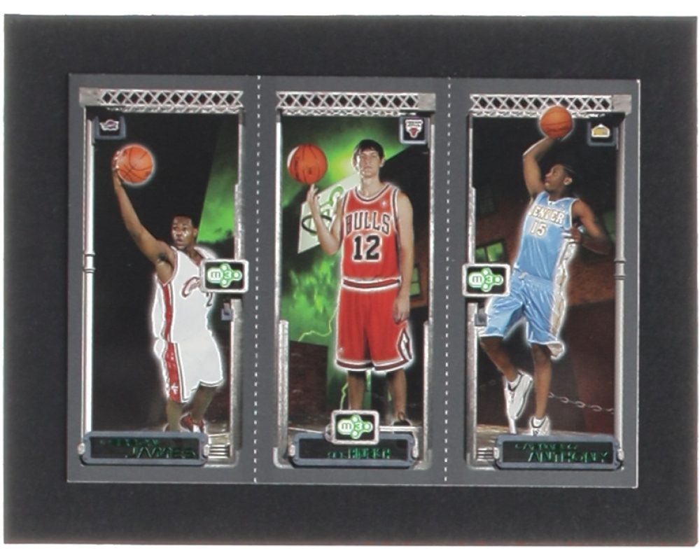 LeBron James #111 RC / Kirk Hinrich #117 RC / Carmelo Anthony #113 RC ...