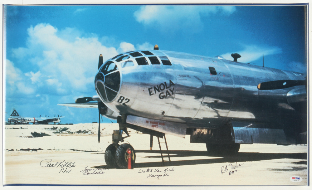 "Enola Gay" B-29 Bomber Plane 15x24 Photograph Print Signed By Thomas ...