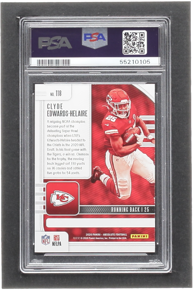 Clyde Edwards-Helaire 2020 Absolute #118 RC (PSA 10) | Pristine Auction