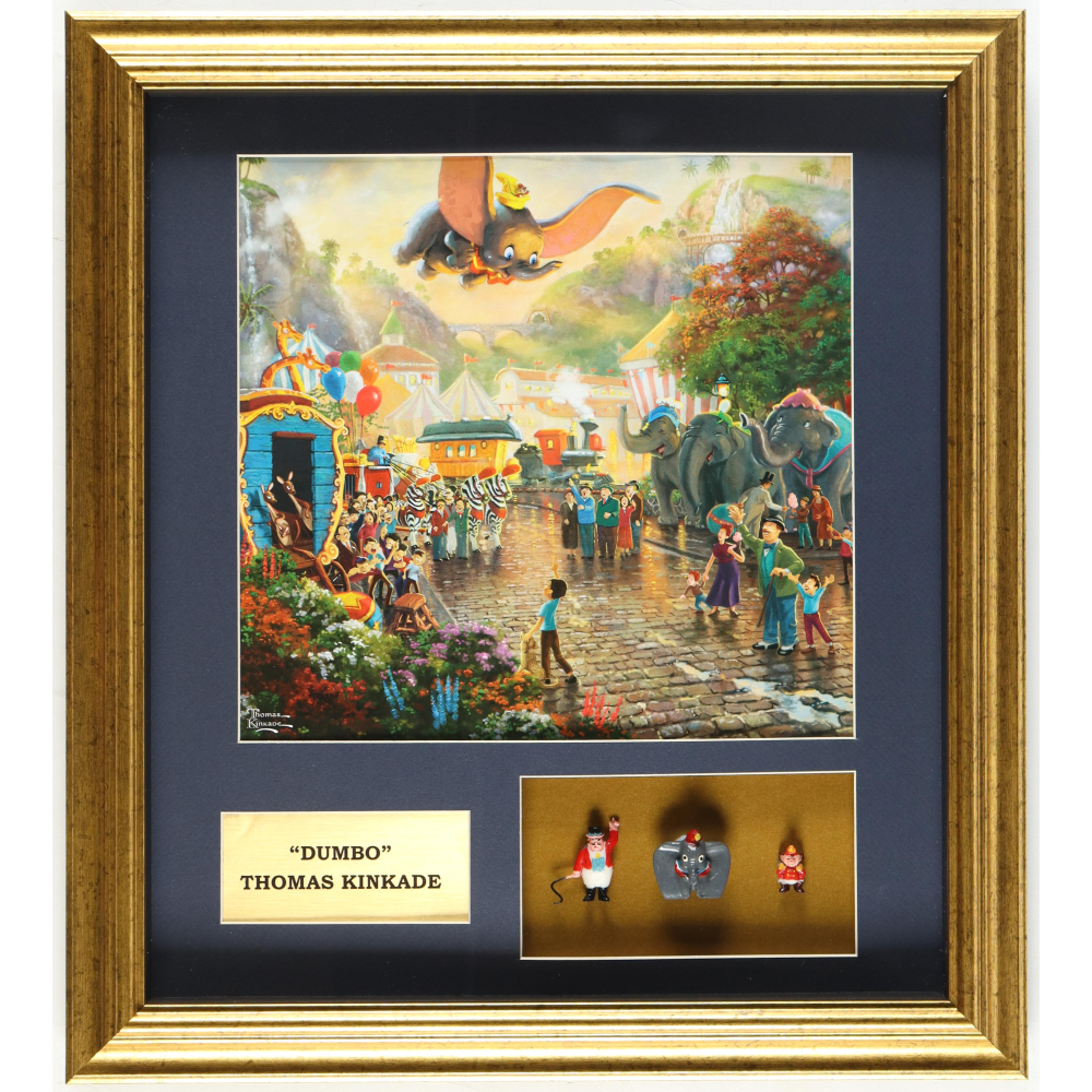 Thomas Kinkade "Dumbo" Custom Framed Print Display with Set of Three ...
