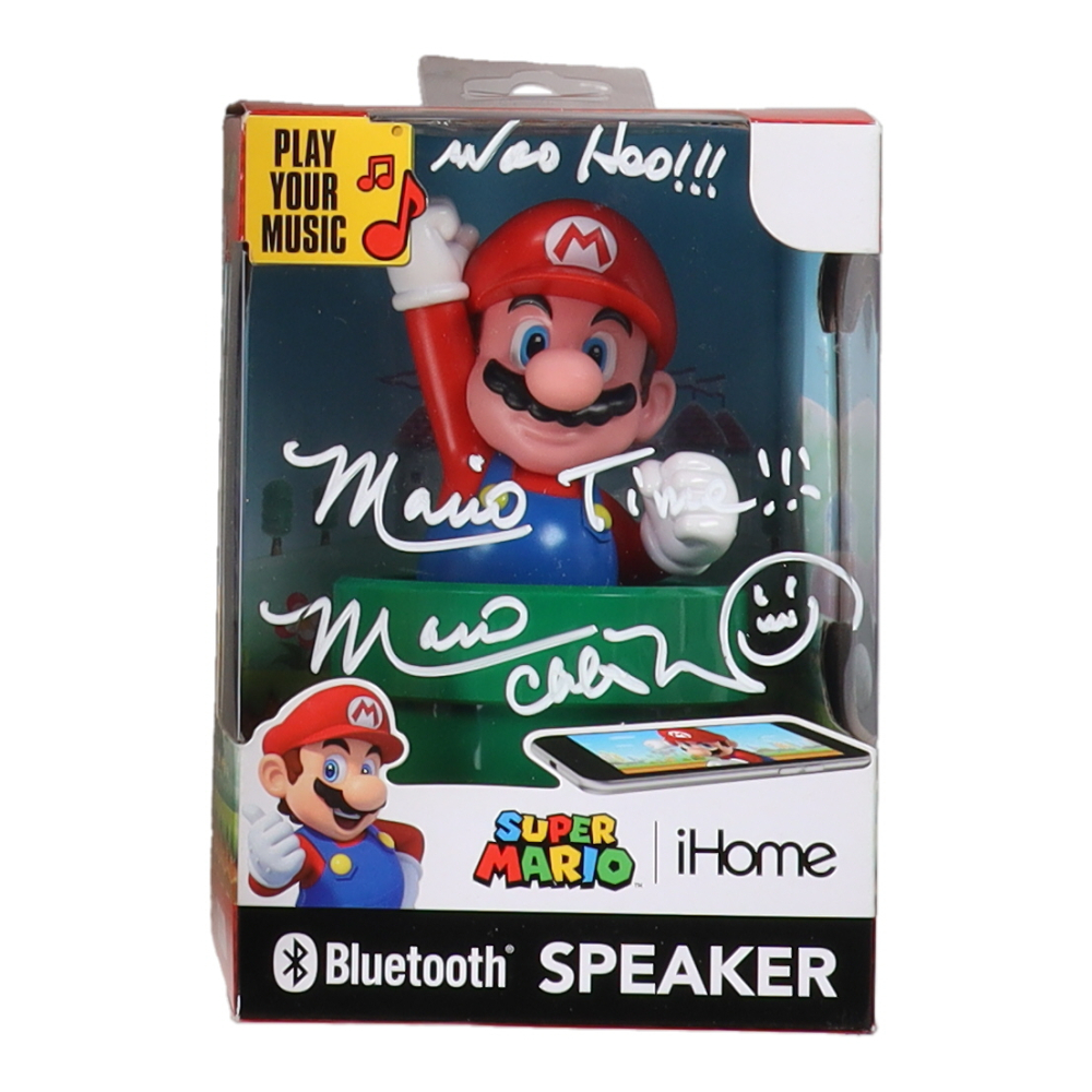 Charles Martinet Signed "Super Mario" iHome Speaker Inscribed "Mario ...