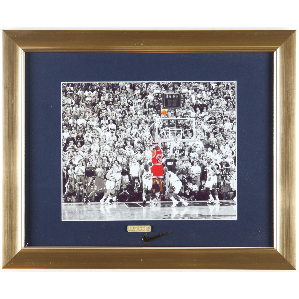 Michael Jordan Custom Framed "The Final Shot" Panorama Photo Display ...