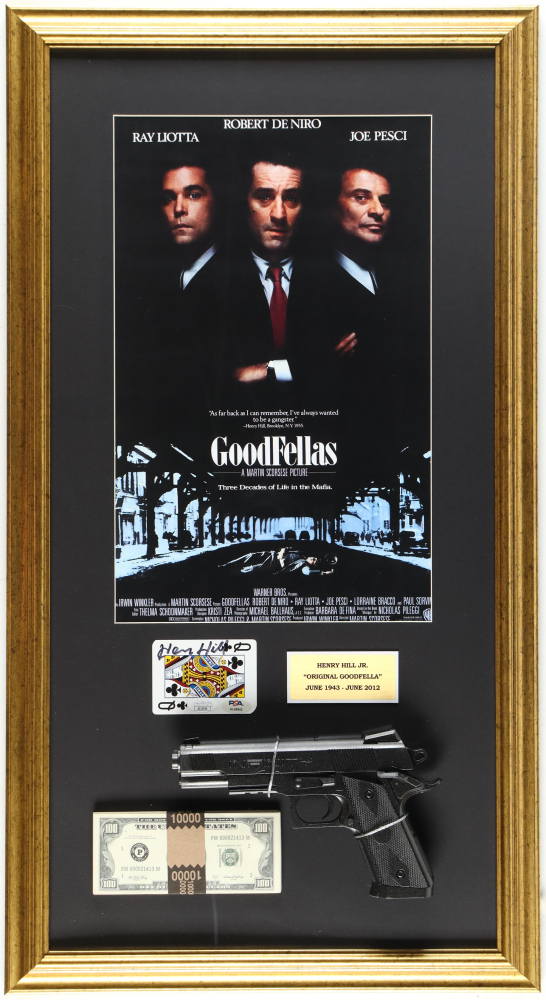 Henry Hill Signed "Goodfellas" Custom Framed Playing Card with Movie ...