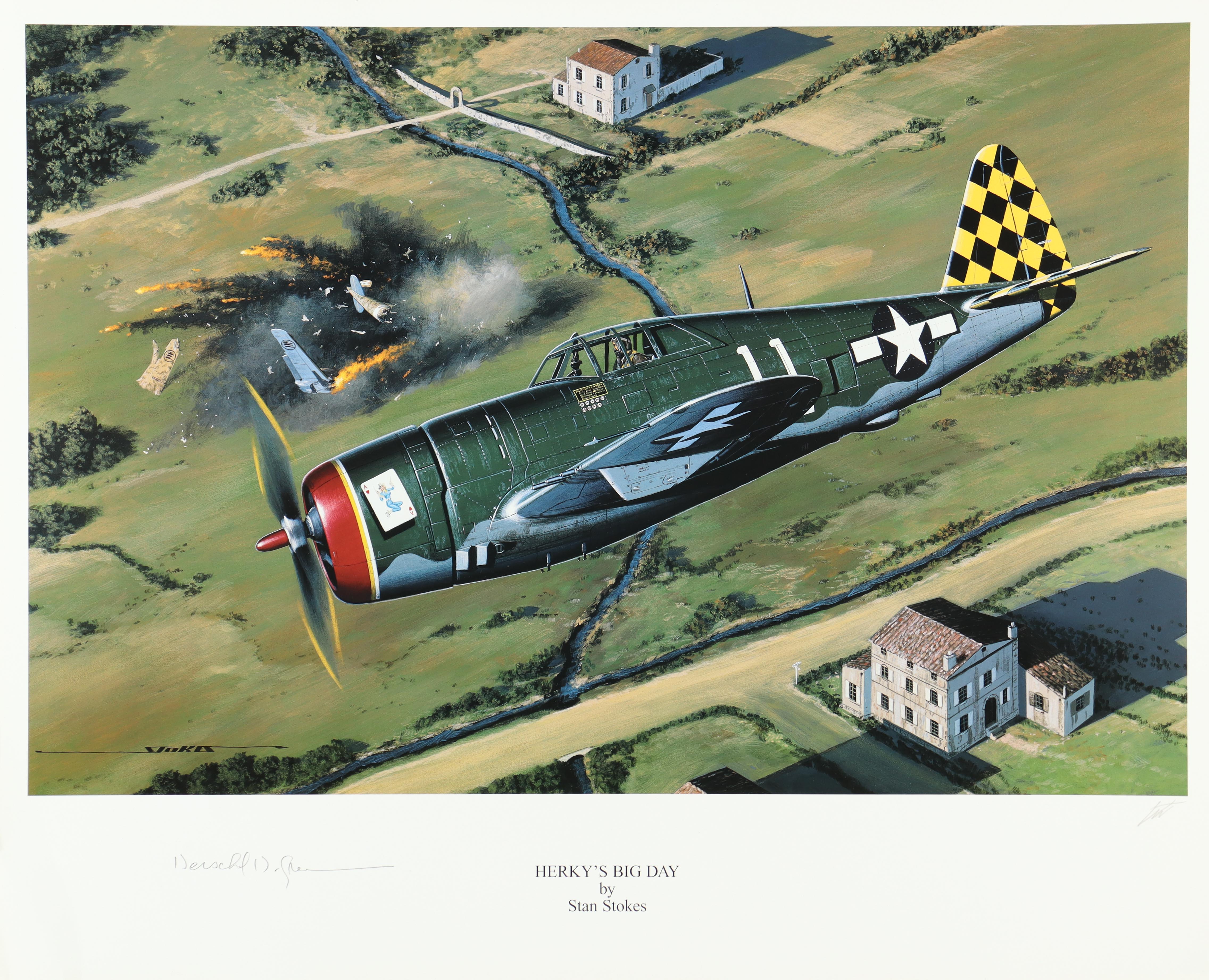 Stan Stokes Lithograph Signed By Herschel Green (AIV) | Pristine Auction