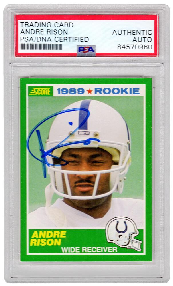 Andre Rison Signed 1989 Score #272 RC (PSA) | Pristine Auction