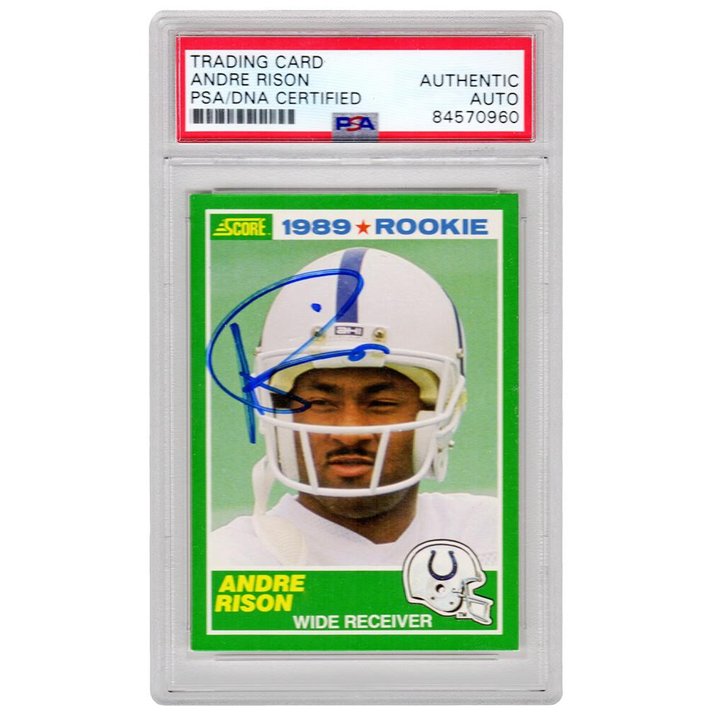 Andre Rison Signed 1989 Score #272 RC (PSA) | Pristine Auction