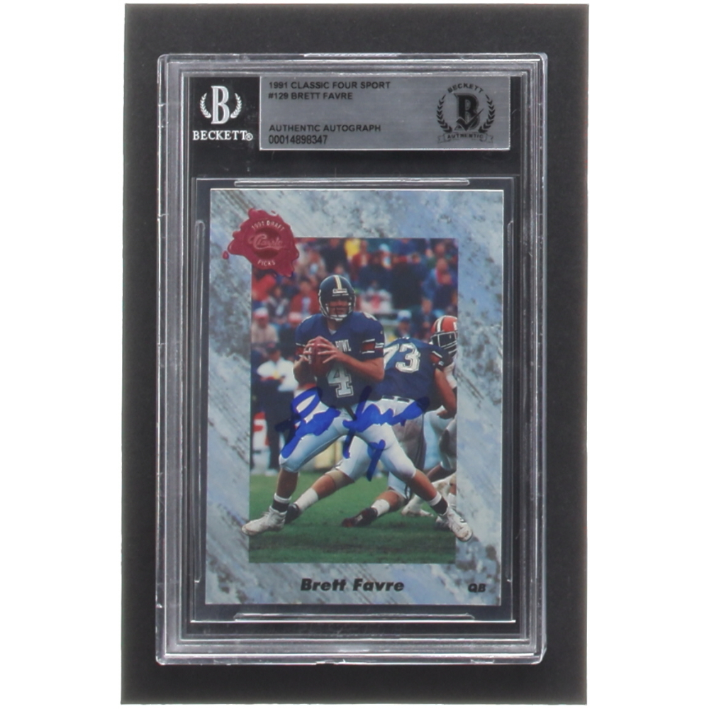 Brett Favre Signed 1991 Classic Four Sport #129 (BGS) | Pristine Auction