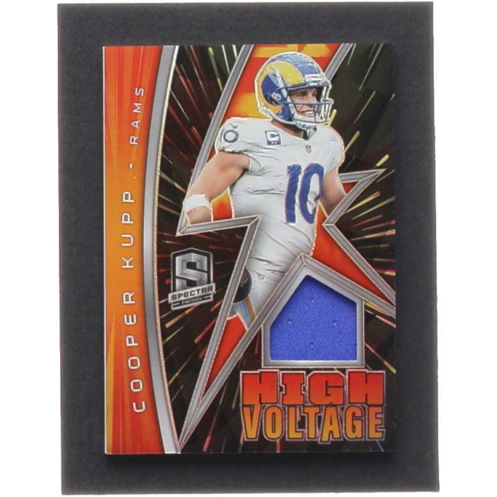 Cooper Kupp 2022 Panini Spectra High Voltage Materials Hyper #7 #20/75 ...