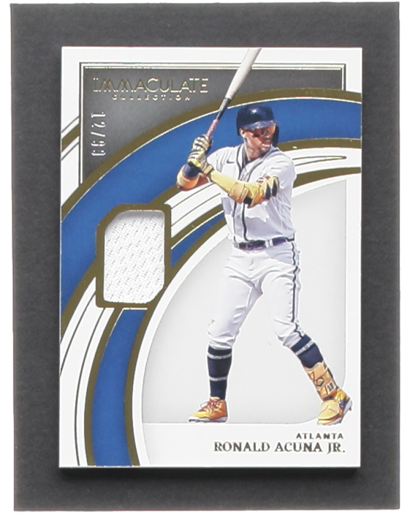 Ronald Acuna Jr. 2022 Immaculate Collection #20 Memorabilia #12/99 ...