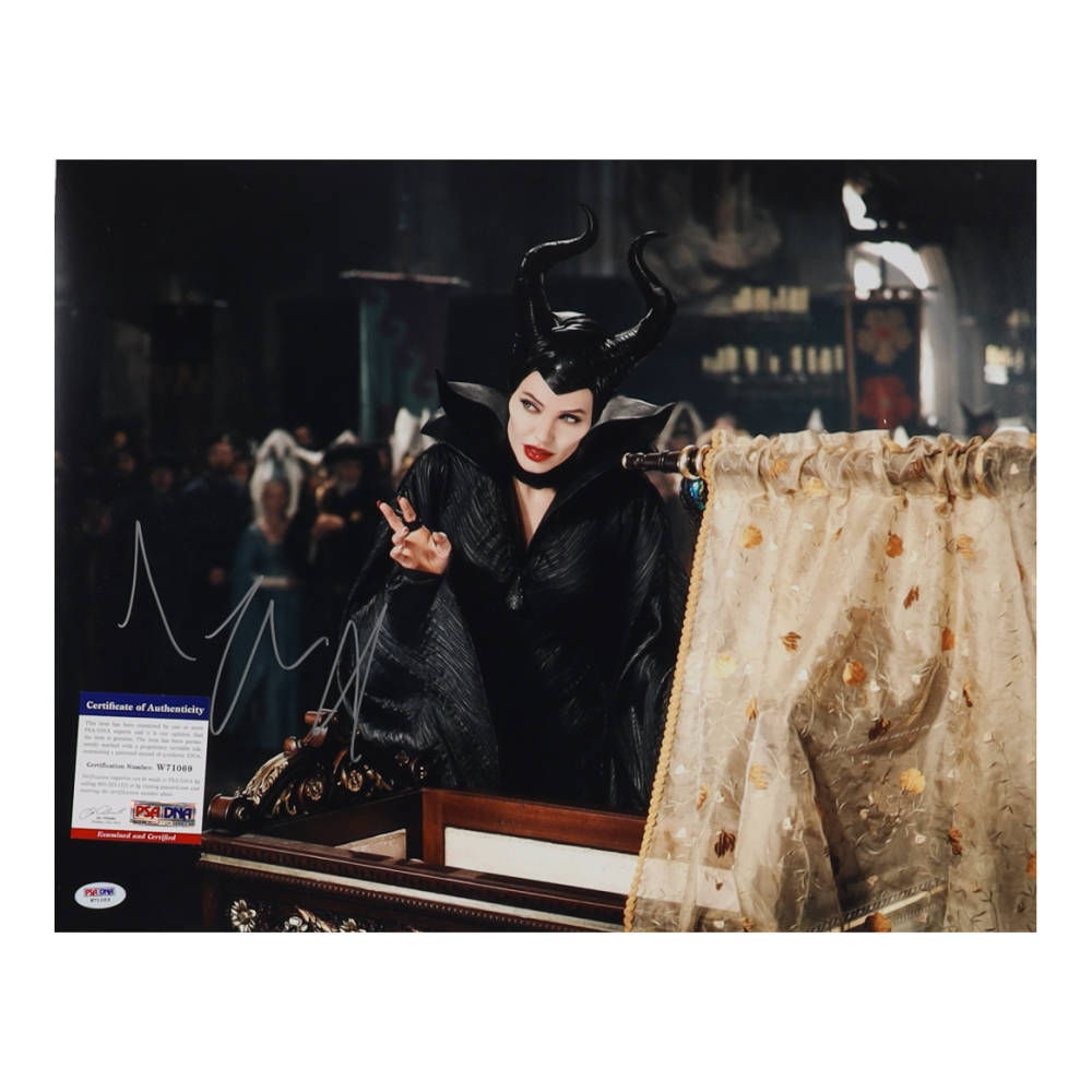 Angelina Jolie Signed "Maleficent" 16x20 Photo (PSA) | Pristine Auction