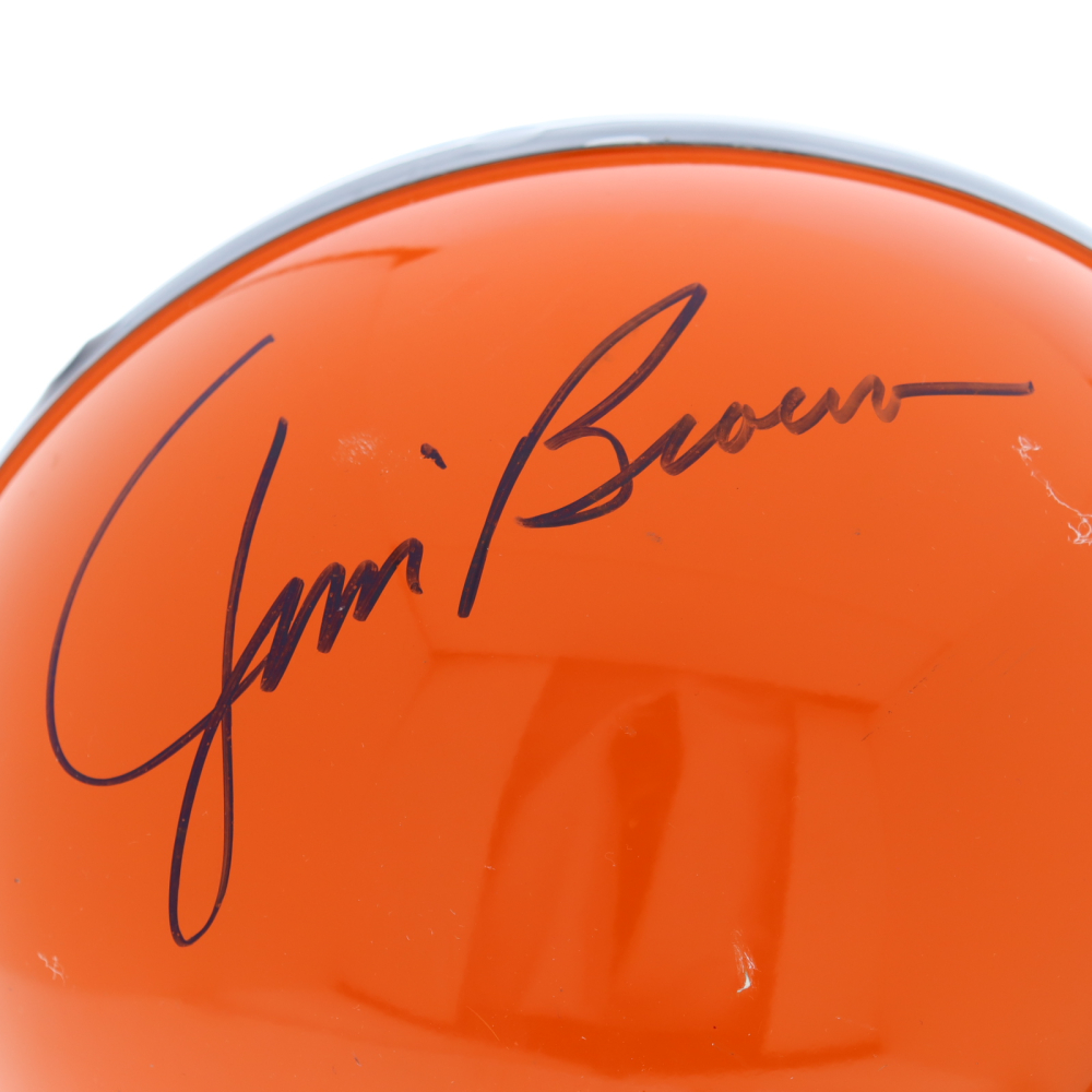 Jim Brown Signed Browns Full-Size Authentic Helmet (Steiner) | Pristine ...
