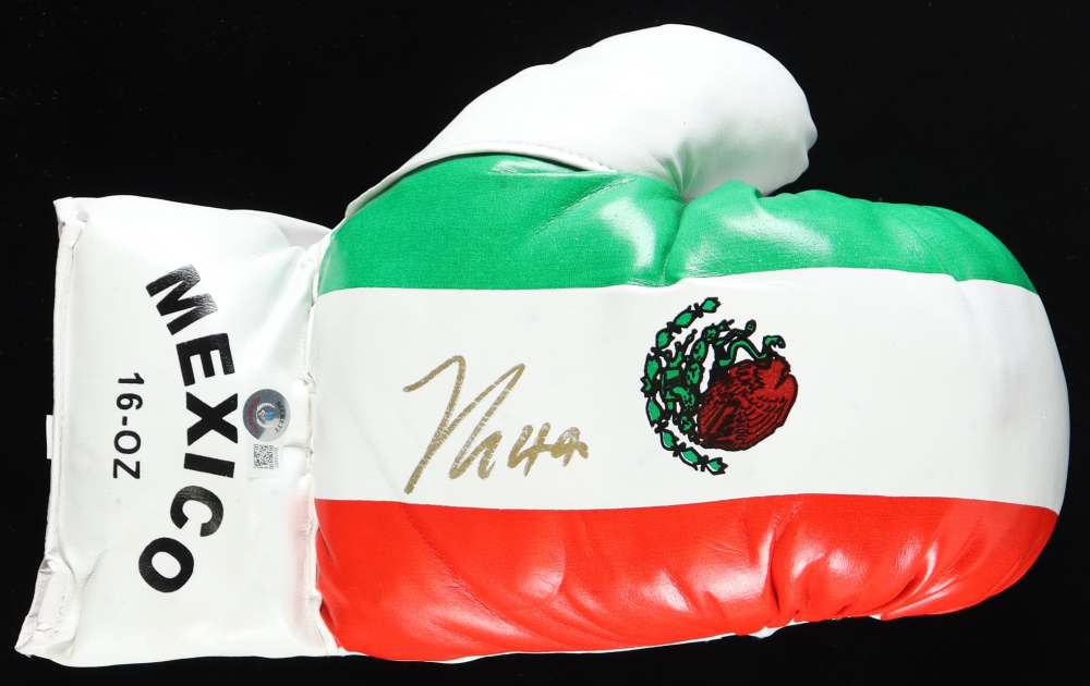 Julio Cesar Chavez Signed Mexico National Boxing Glove With Display ...