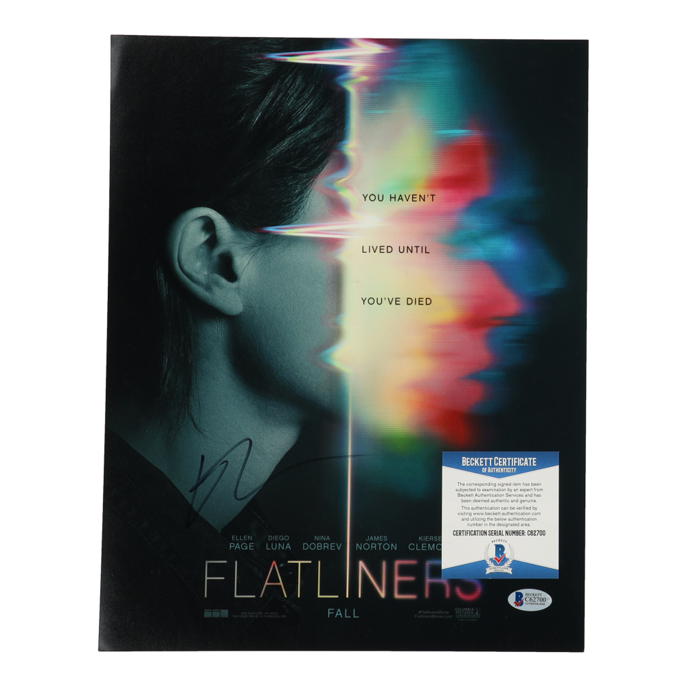 Ellen Page Signed "Flatliners" 11x14 Photo (Beckett) | Pristine Auction