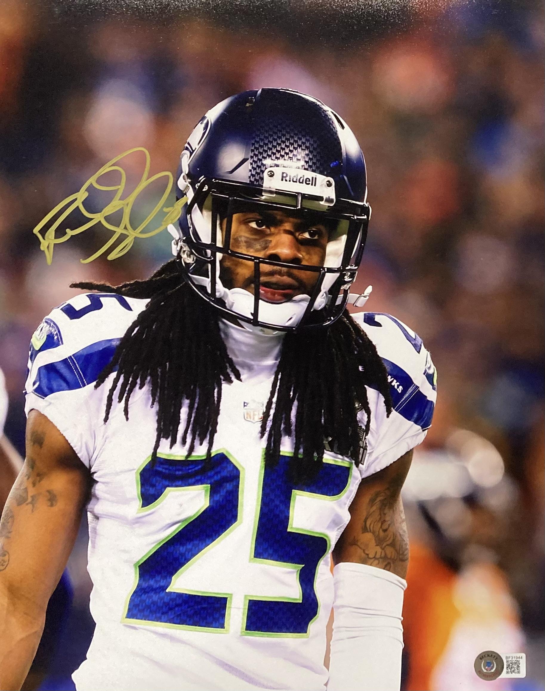 Richard Sherman Signed Seahawks 11x14 Photo (Beckett) | Pristine Auction