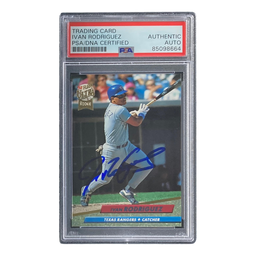 Ivan Rodriguez Signed 1992 Ultra #139 (PSA) | Pristine Auction