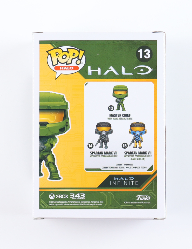 Steve Downes Signed "Halo" #13 Master Chief With MA40 Assault Rifle ...