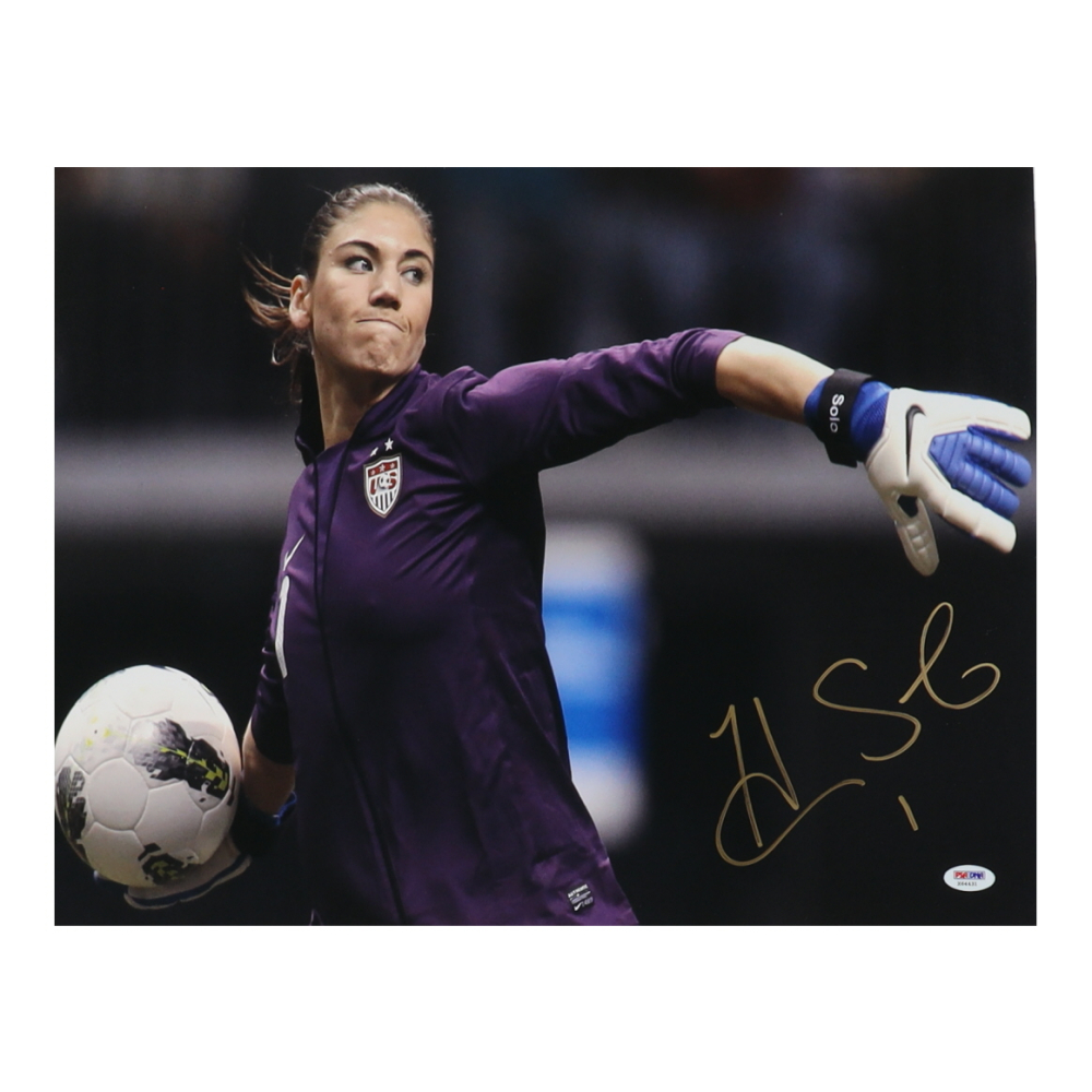 Hope Solo Signed Team USA 16x20 Photo (PSA) | Pristine Auction