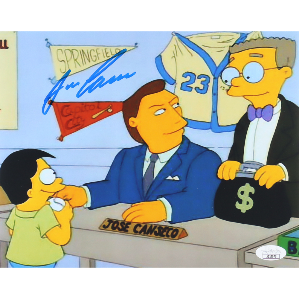 Jose Canseco Signed "The Simpsons" 8x10 Photo (JSA) | Pristine Auction