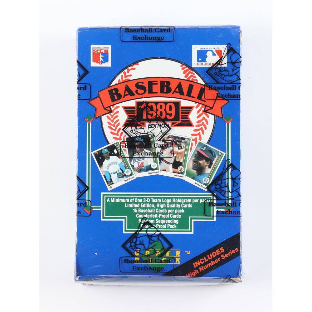 1989 Upper Deck High # Series Baseball Card Box with (36) Packs ...