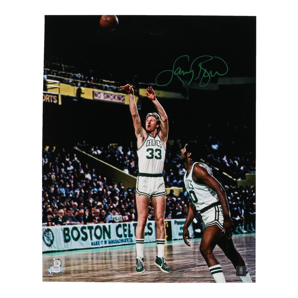 Larry Bird Signed Celtics 16x20 Photo (PSA) | Pristine Auction