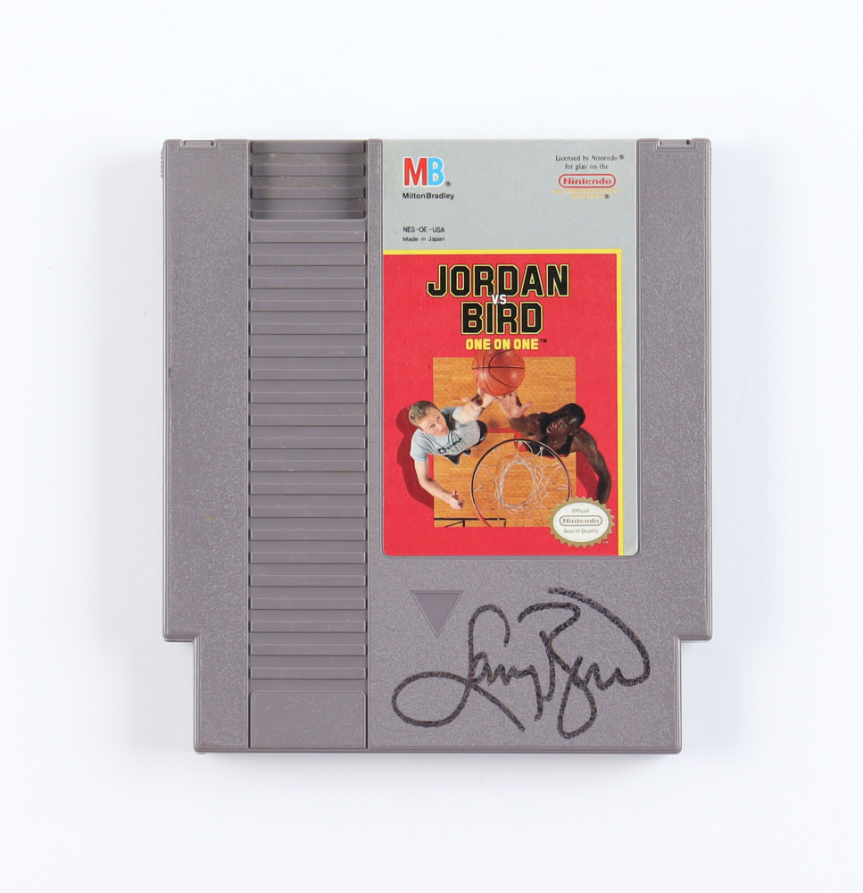 Larry Bird Signed Vintage Nintendo NES "Jordan vs. Bird: One on One ...