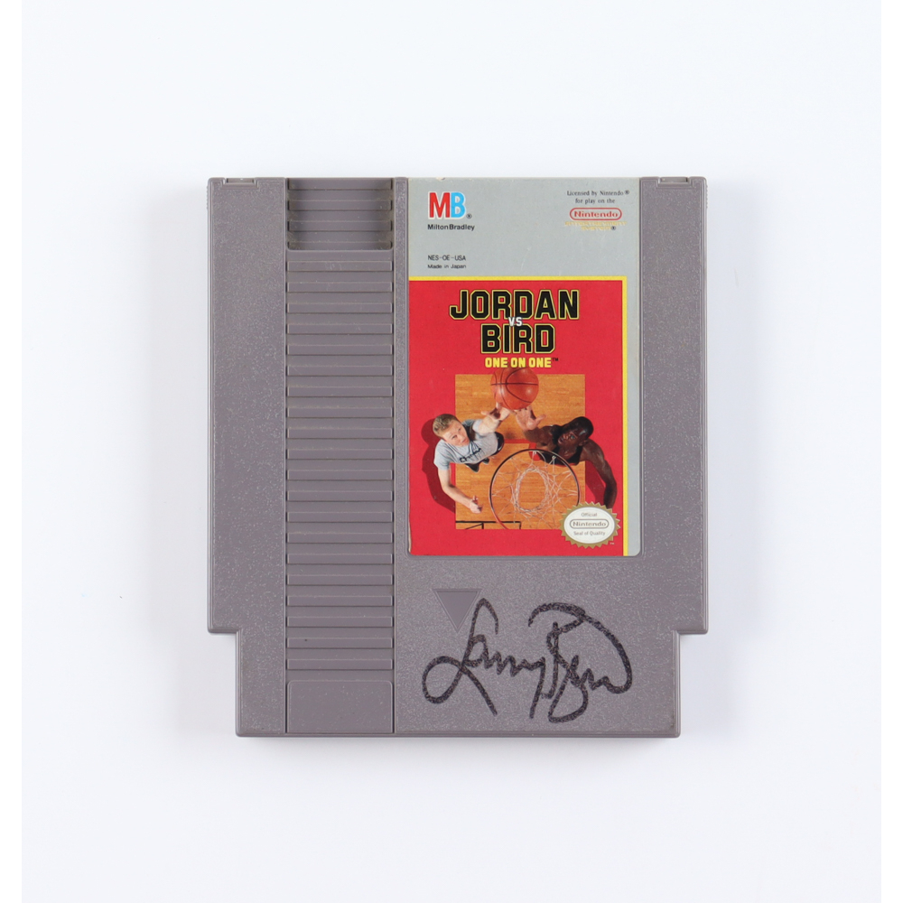 Larry Bird Signed Vintage Nintendo NES "Jordan vs. Bird: One on One ...