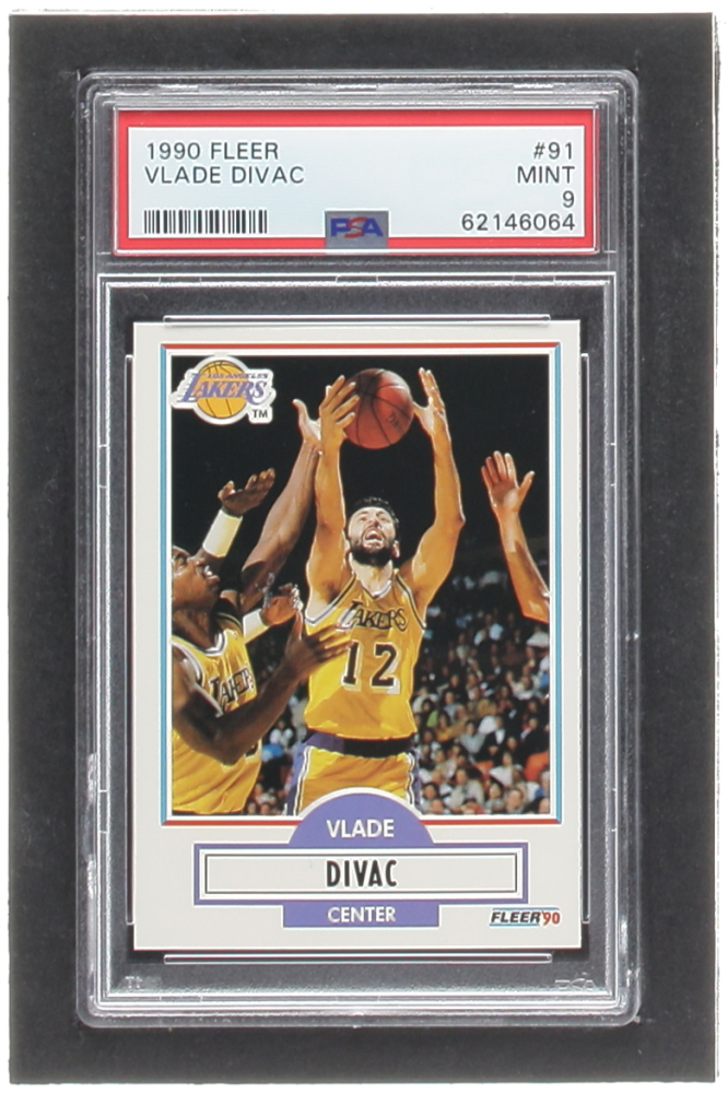 Vlade Divac 1990-91 Fleer #91 RC (PSA 9) | Pristine Auction