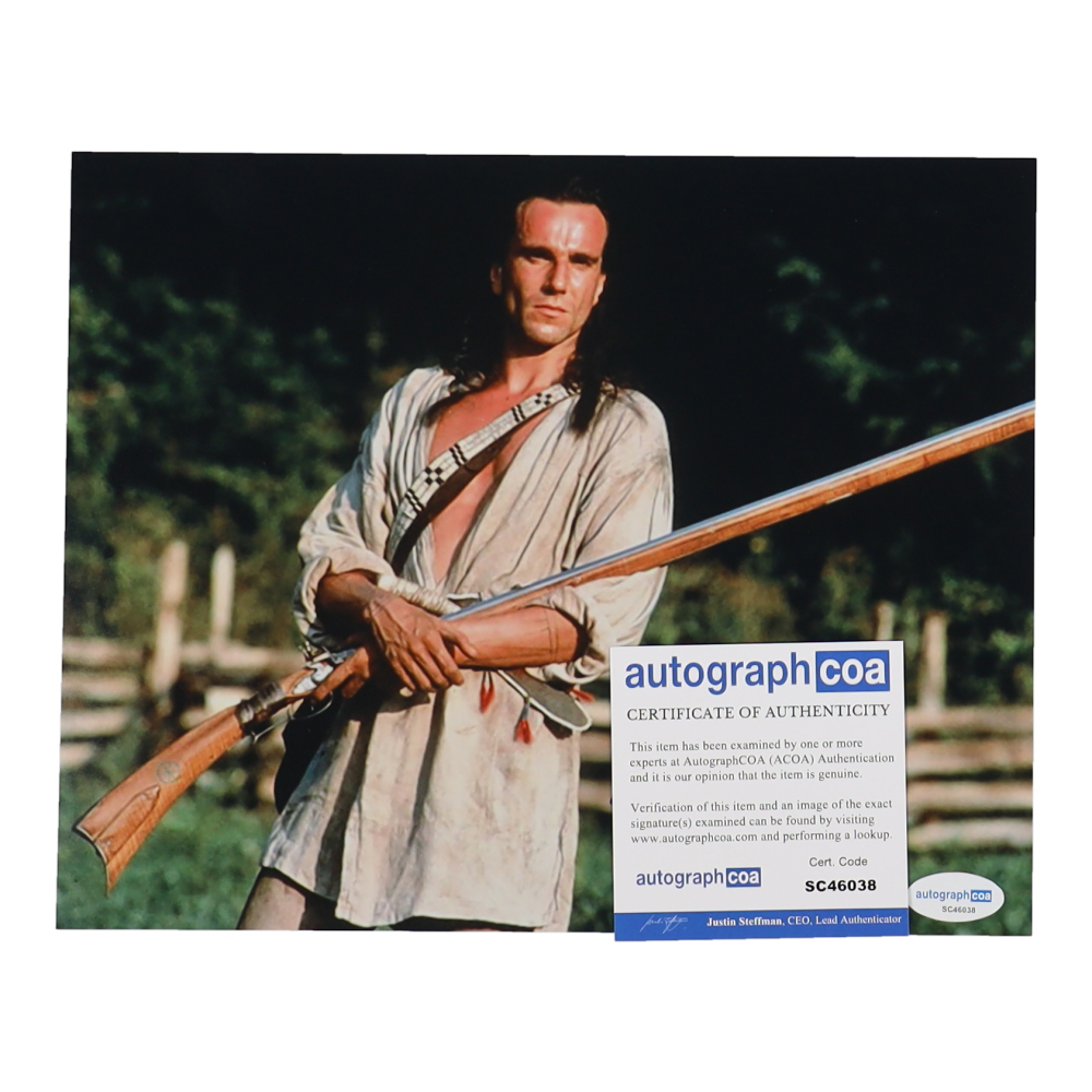 Daniel Day-Lewis Signed "The Last of the Mohicans" 8x10 Photo (ACOA ...