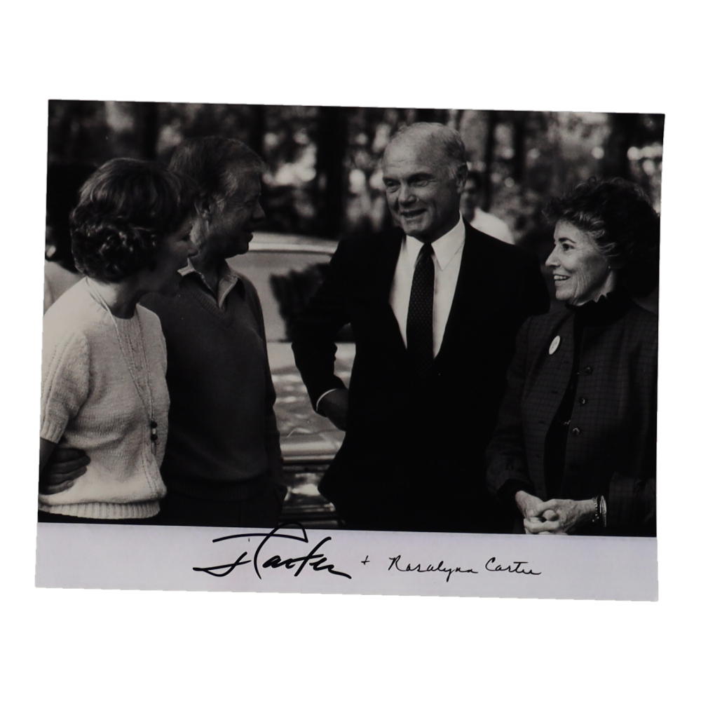 Jimmy Carter, Walter Mondale & Rosalynn Carter Signed 8x10 Photo (JSA ...