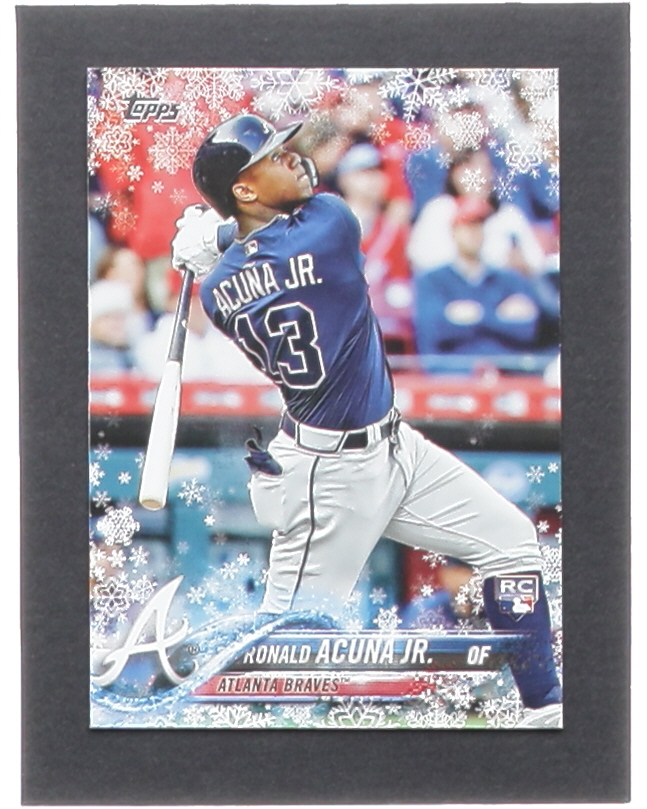 Ronald Acuna Jr. 2018 Topps Walmart Holiday Snowflake #HMW50 RC ...