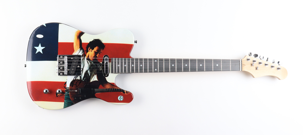 Bruce Springsteen Signed 39" Electric Guitar (AutographCOA) | Pristine ...