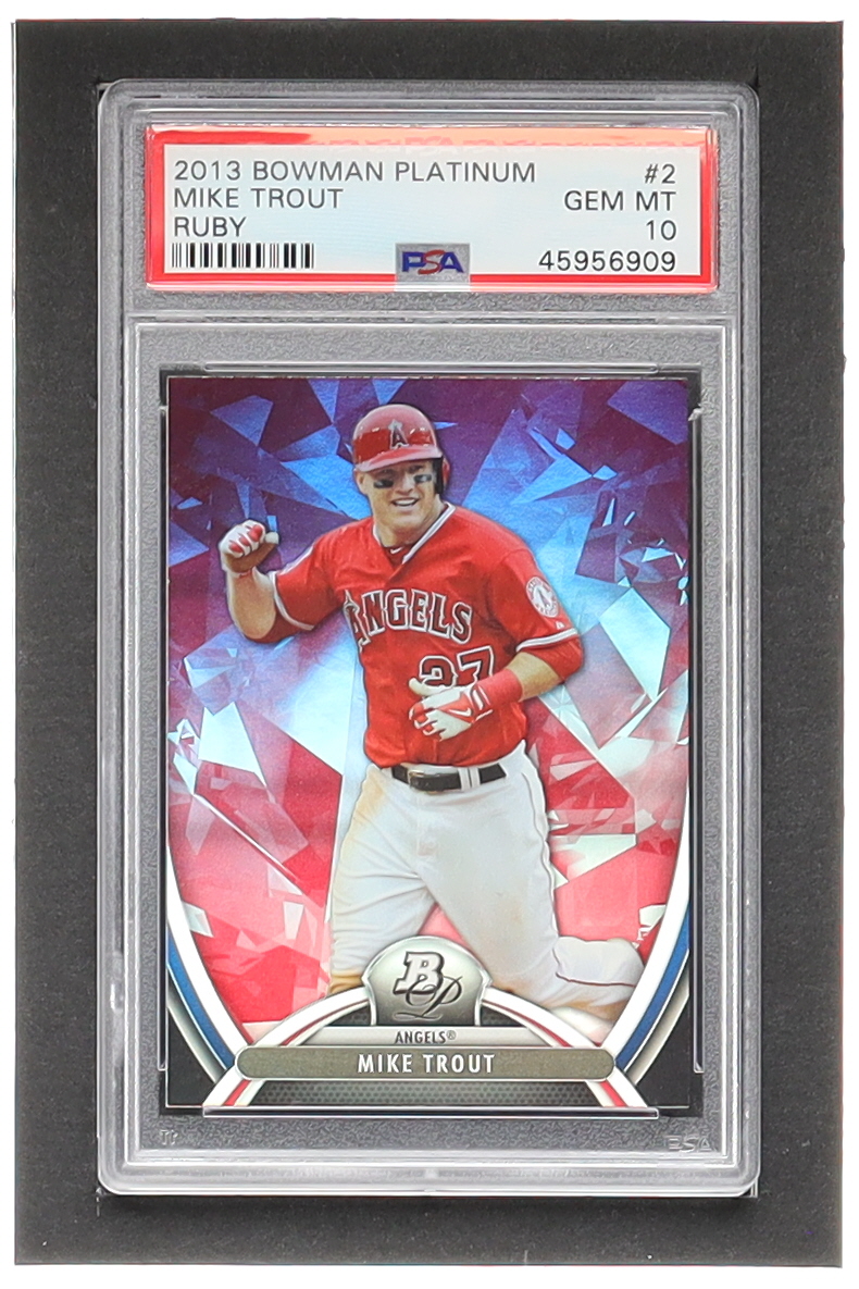 Mike Trout 2013 Bowman Platinum Ruby #2 (PSA 10) | Pristine Auction