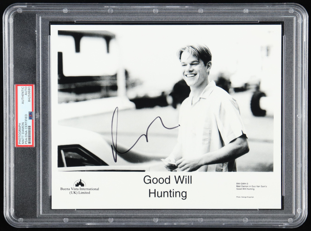 Matt Damon Signed "Good Will Hunting" 8x10 Photo (PSA) | Pristine Auction